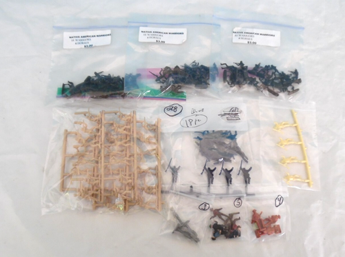 Ho Scale War Soldiers Figures, Native American Warriors, Unpainted ...