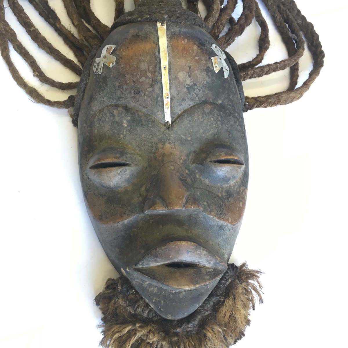 African Artifacts Hair Map Of Africa Hair Card Orange Kente