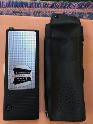 VINTAGE LAFAYETTE HE-29C WALKIE TALKIE CB RADIO, WITH CASE, MANUAL ...