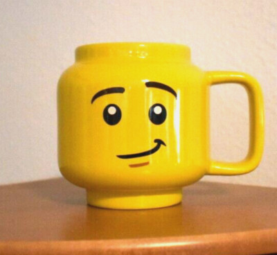 2021 LEGO Yellow Minifigure Face Head Mug, 8.5 oz ~ FUN! FUN! FUN! | eBay