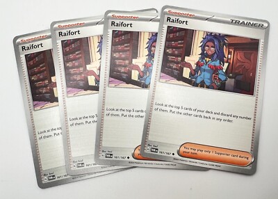 Pokémon Cards 2024 Twilight Masquerade Playset Raifort 161/167 4x x4 | eBay