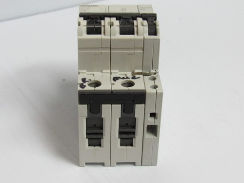 SIEMENS CIRCUIT BREAKER 5SY6206-7 5SY62 MCB C6 6 AMP A 6A 400V W/ AUX ...