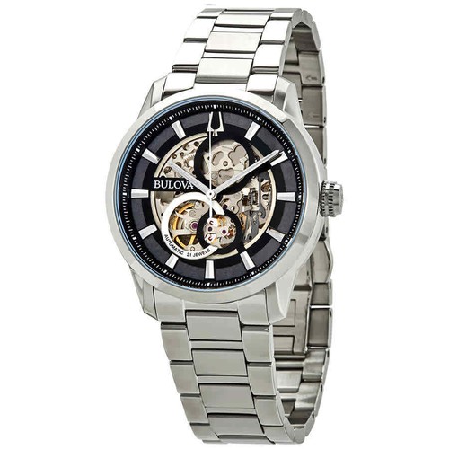 Bulova Sutton Automatic Skeleton Dial Men's Watch 96A208 42429560055| eBay