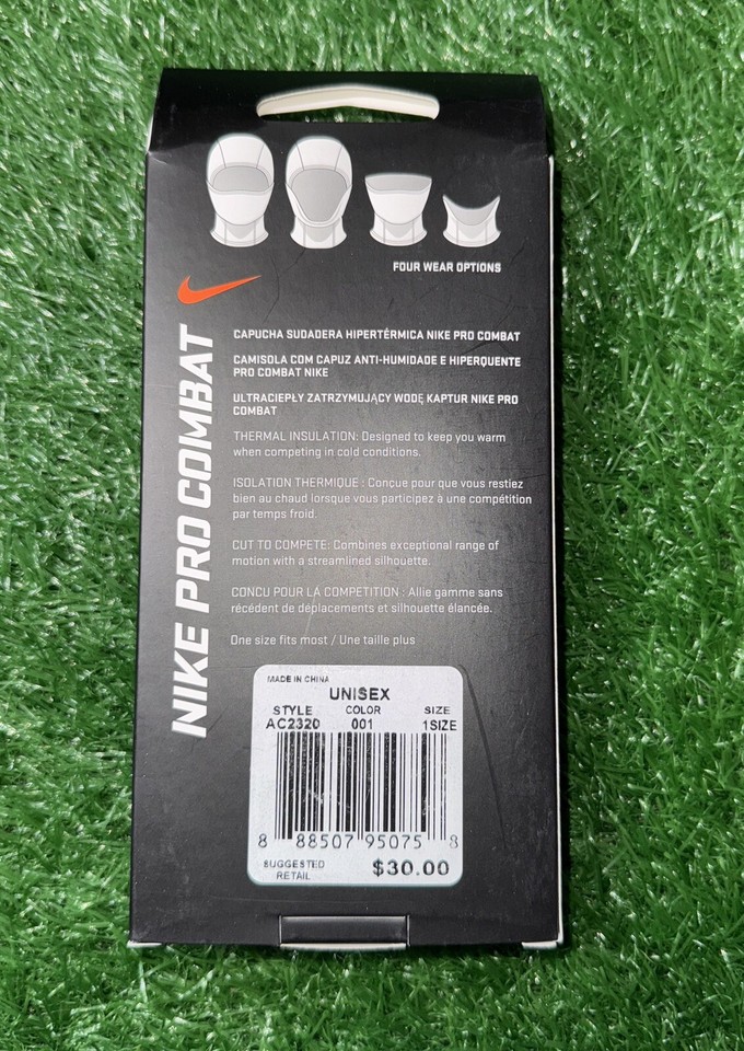 Nike Pro Combat HyperWarm HydroPull Hood Shiesty Ski Mask Black Red New ...