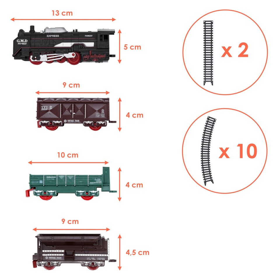Kinder Spielzeug Eisenbahn elektrisch - 16 Teile - Zug Set mit Lok ...