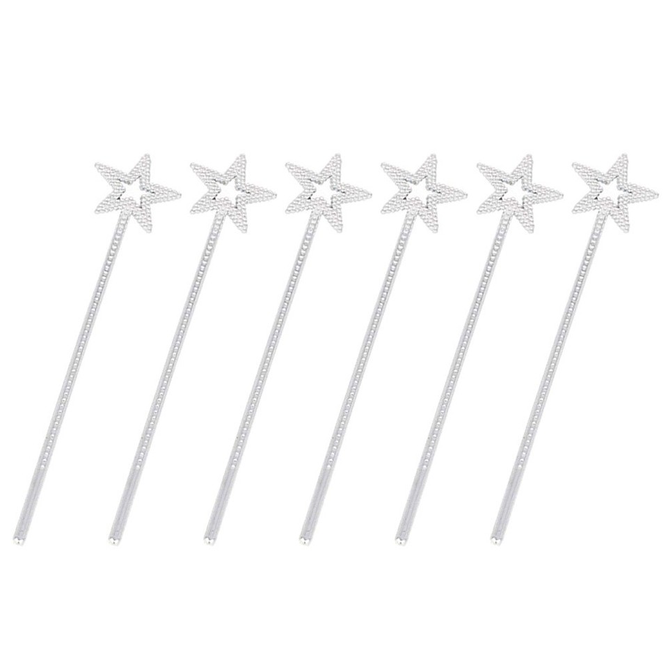 6 Pcs Girls Fairy Wand Glitter Wands for Kids Star Princess Gold | eBay ...