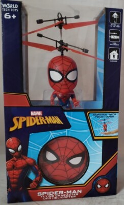 Marvel Spider-Man Flying Helicopter Character UFO Toy Brand NWT World ...
