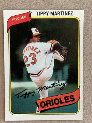 1980 Topps Baseball Card #706 Tippy Martinez Baltimore Orioles NMMT ...