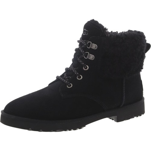 Ugg Womens Romely Heritage Lace Black Winter & Snow Boots 8 Medium (B,M ...