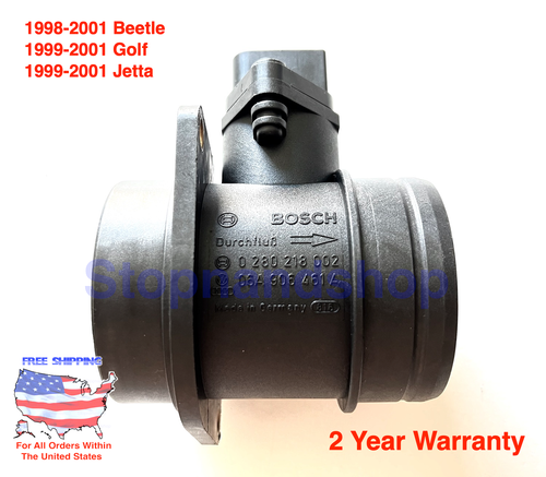Bosch 06A906461A Mass Air Flow Sensor VOLKSWAGEN Jetta Beetle Golf OEM ...