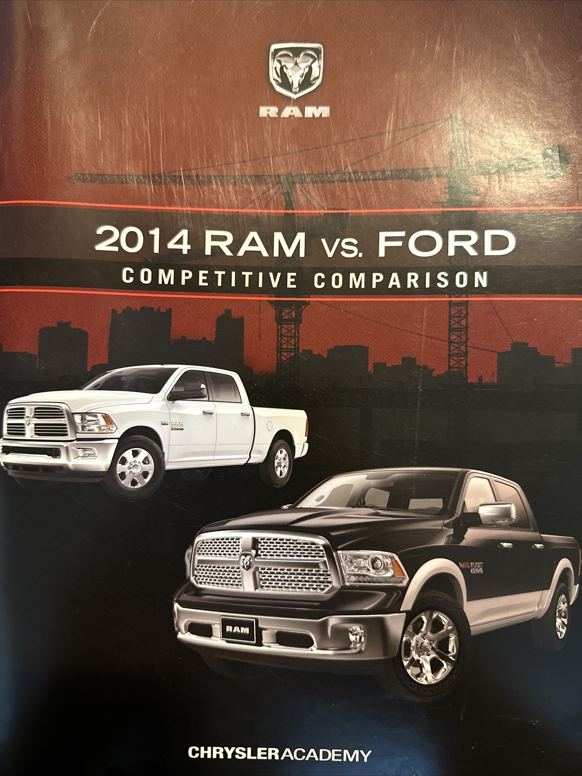 2014 DODGE RAM VS FORD COMPETITIVE COMPARISON BROCHURE CATALOG BOOKLET ...