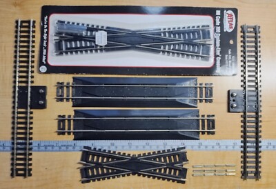 HO ATLAS CODE 100 SNAP-TRACK RERAILERS TERMINAL TRACKS CROSSINGS NICKEL ...