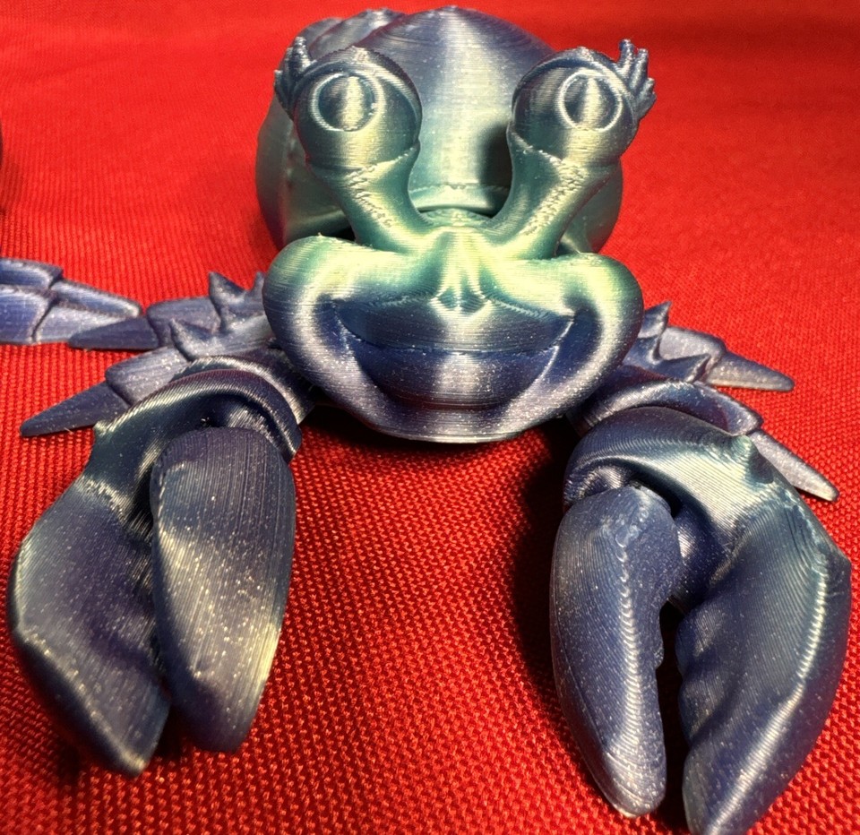 3D Printed Flexi Factory Hermit Crabs Boy & Girl - Articulating | eBay