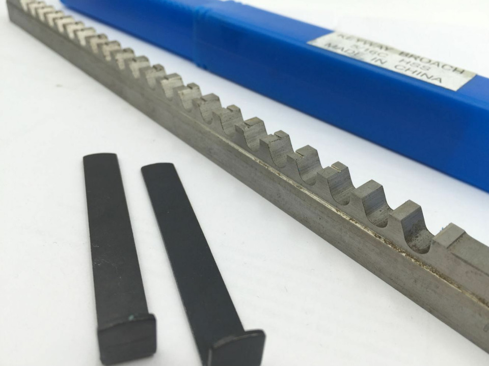 5/16" C Push Type Keyway Broach Cutter 5/16 Inch HSS Involute Spline ...