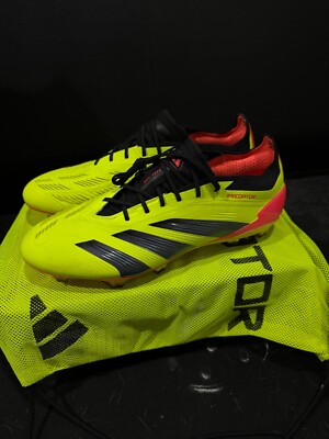 Adidas Predator Elite FG Size 10.5 US Yellow Red Black Soccer Cleats ...