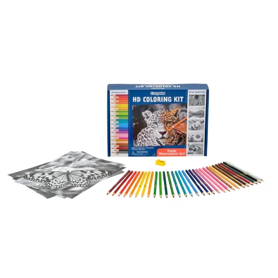 Crayola HD Coloring Kit W/30 Colored Pencils | eBay