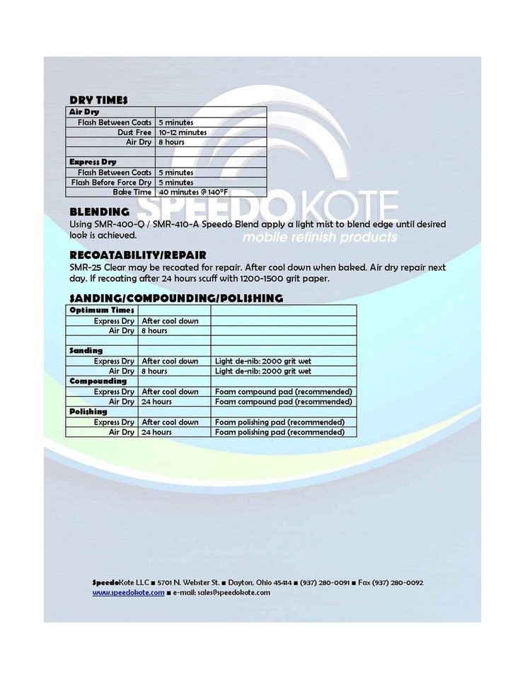 Speedokote Automotive High Gloss Clear Coat Urethane, SMR-21/25 4:1 Gallon Cl... | eBay