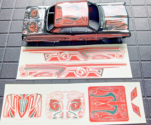 WHITE T WATER SLIDE DECALS FITS ON 64 CHEVY IMPALA HOT WHEELS 1/64 ...