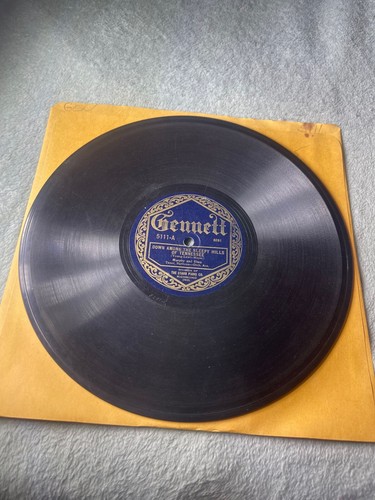 GENNETT Record 78 rpm 5111 DOWN AMONG THE SLEEPY HILLS OF TENNESSEE | eBay