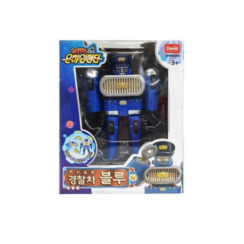 Let's Go! Galaxy Guards Police car blue Transformer Robot Figure Toy | eBay