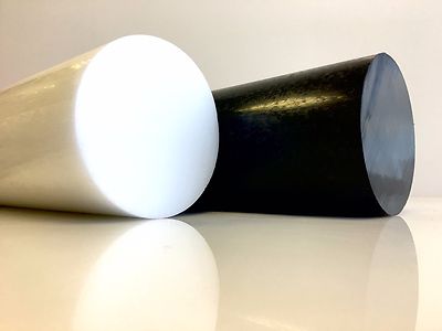 Acetal Rods - Black & Natural - POM C - Delrin - Plastic Rods 50mm to ...