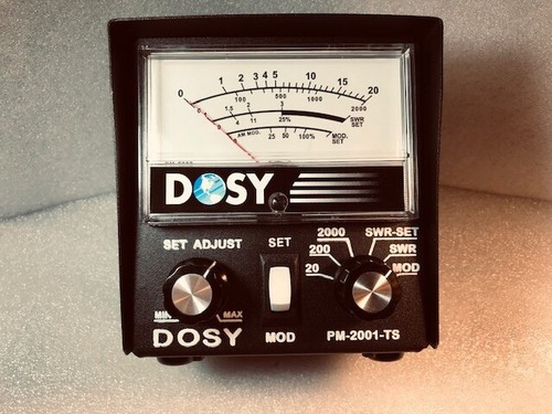 Dosy PM2001 PM-2001-TS Inline Watt Meter CB 2000 watt BIG FACE MADE IN ...