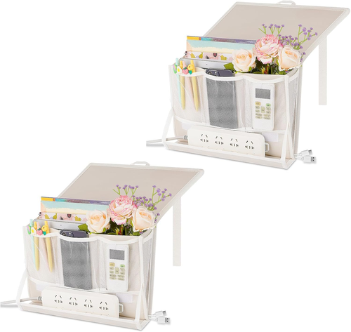 Bedside Caddy Bedside Storage Organizer Bedside Organizer with Power ...