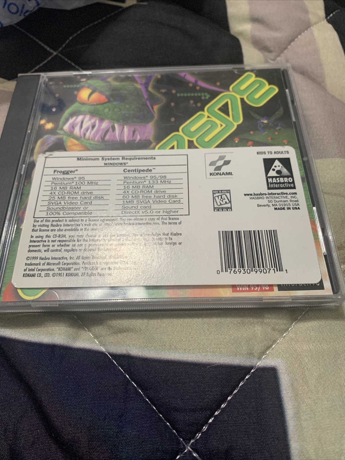 Centipede (PC, CD-ROM 1998) windows 95/98 Atari Hasbro Action Arcade ...