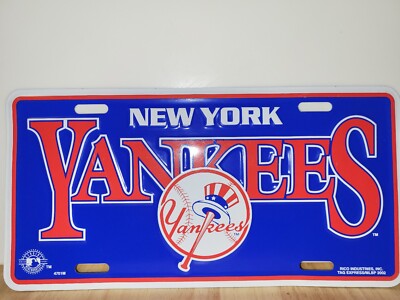 VINTAGE~ Genuine (4701M) NEW YORK YANKEES 3D LICENSE PLATE - RICO MLBP ...