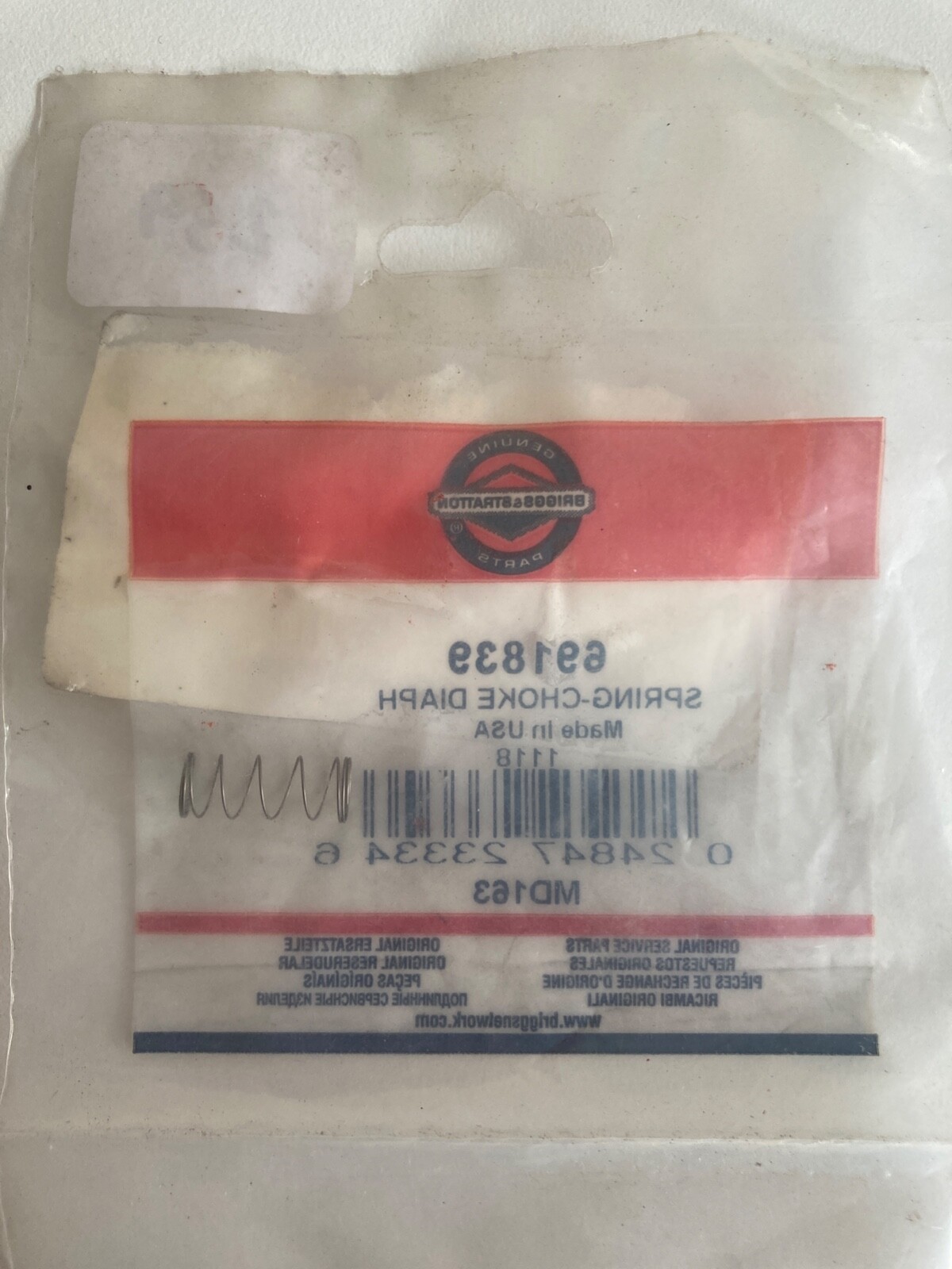 Mountfield Lawn Mower Diaphragm Choke Spring for Models Sp470 & Hp470 ...