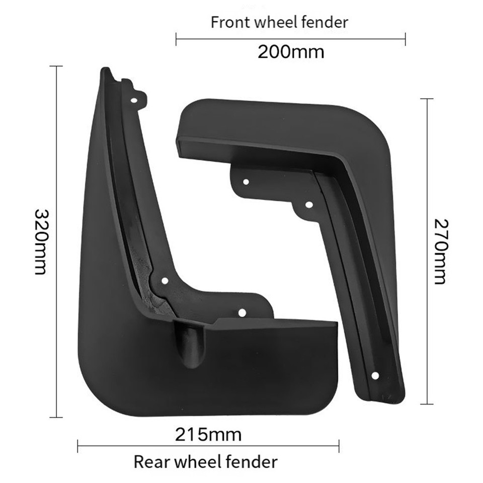 4PCS Car Mudguard Mud Flaps Splash Mud Guard for 2017-2022 Car7685 ...