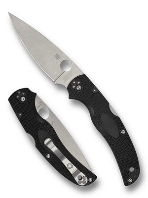 Spyderco Native Chief Black Lightweight Plain 4.02" Folding Pocket ...