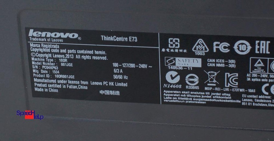 IBM LENOVO THINKCENTRE E73 I3 4150 Computer PC Parallel LPT Windows 10 ...