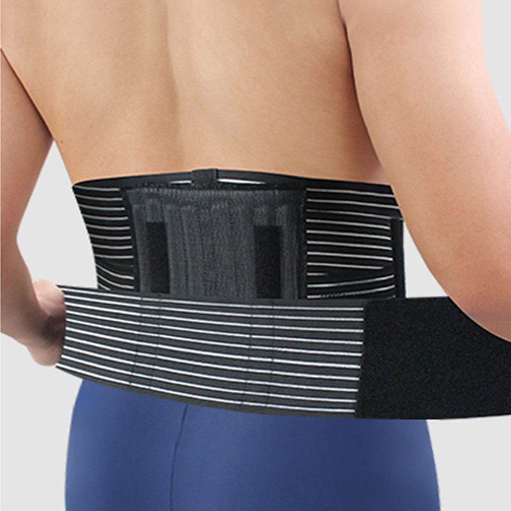 Kuangmi Back Waist Support Belt Brace Breathable Double Pull Lumbar ...