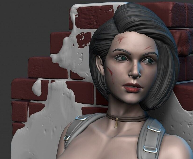 Resident Evil 3 Jill Valentine 25 cm figure,Sla/Pla 3D Printed,Painted ...