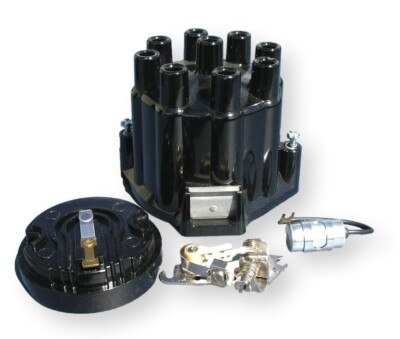 57 Chevy V8 Distributor Kit, Cap, Points, Rotor, Condenser 1957 ...