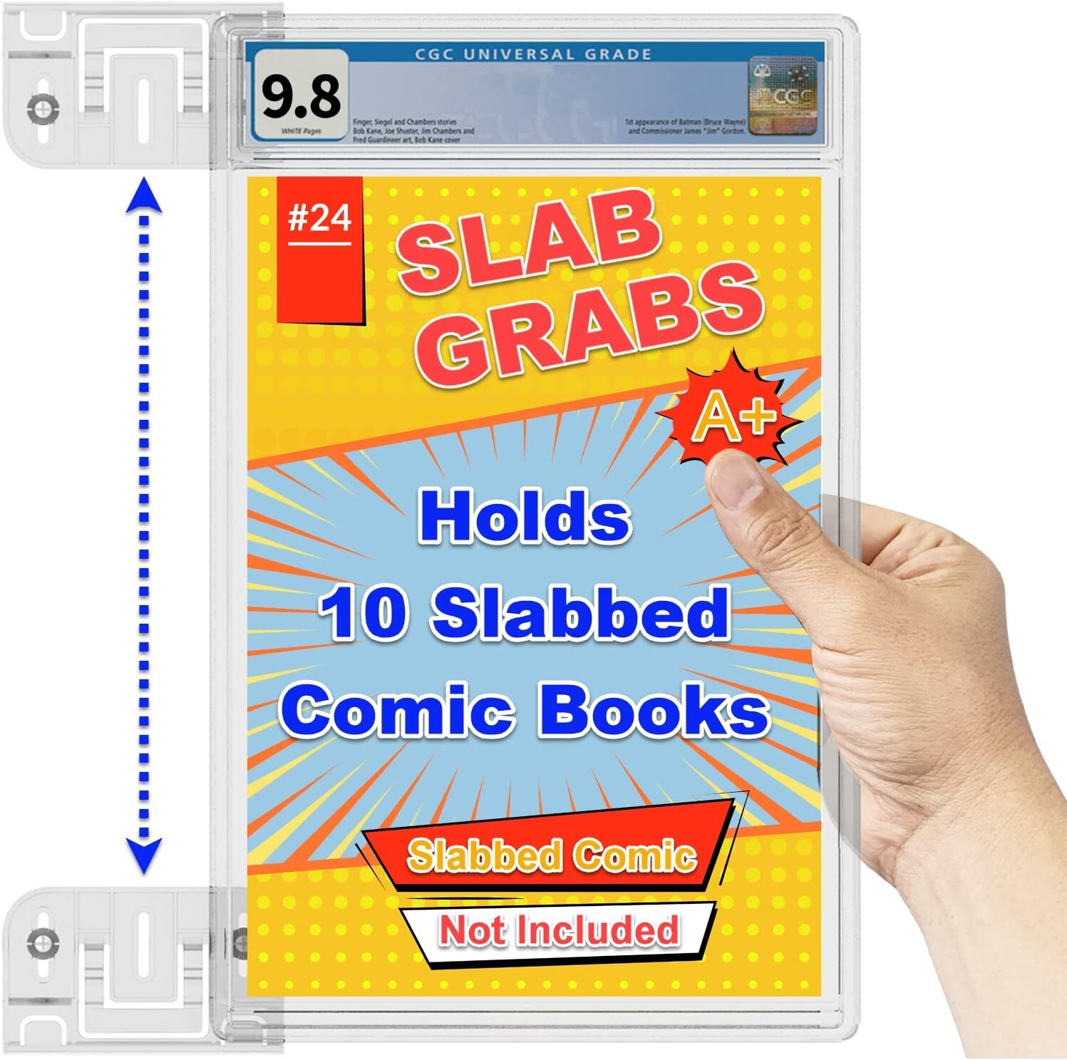 10 Pack Comic Book Display Shelf Slab Wall Mount Kit | eBay