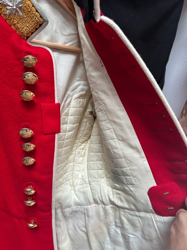 Genuine British Army Scots Guards Officers Red Ceremonial Tunic Jacket ...