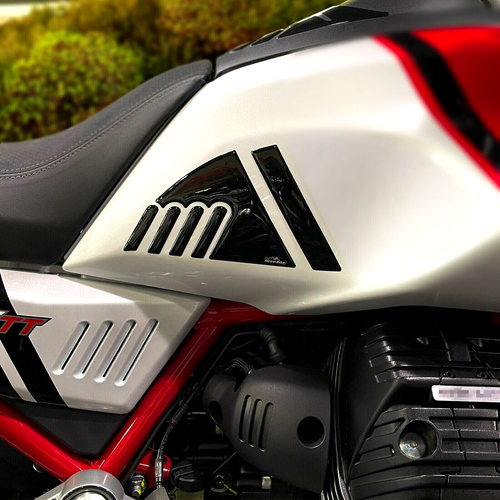 Stickers Resin 3D Tank Side Compatible Motorcycle Moto Guzzi V85TT V85 ...