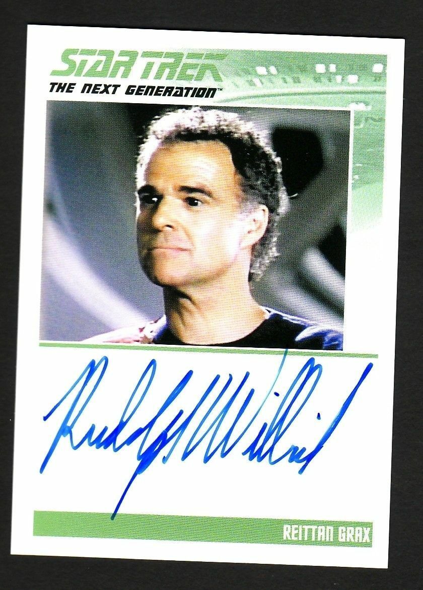 STAR TREK NEXT GENERATION PORTFOLIO PRINTS ONE AUTOGRAPH CARD RUDOLPH ...