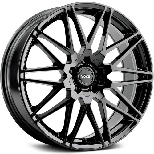 4 Wheels 18" Nice 18x8 5x115/5x120 Gloss Black 20ET 74.1CB (NCE 880 ...