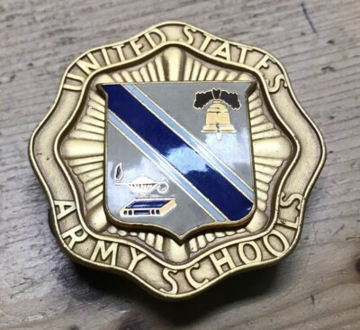 United states army school pin medal medallion pin badge vintage rare ...