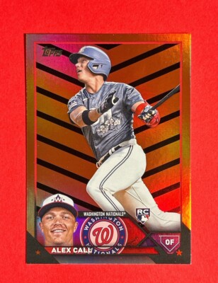 Alex Call ~ 2023 Topps Update ~ Halloween Orange Foil ~ Rookie #US253 ...