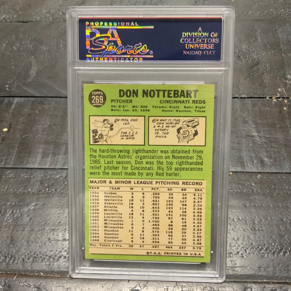 1967 Topps Don Nottebart #269 *Reds* PSA 8 NM-MT | eBay