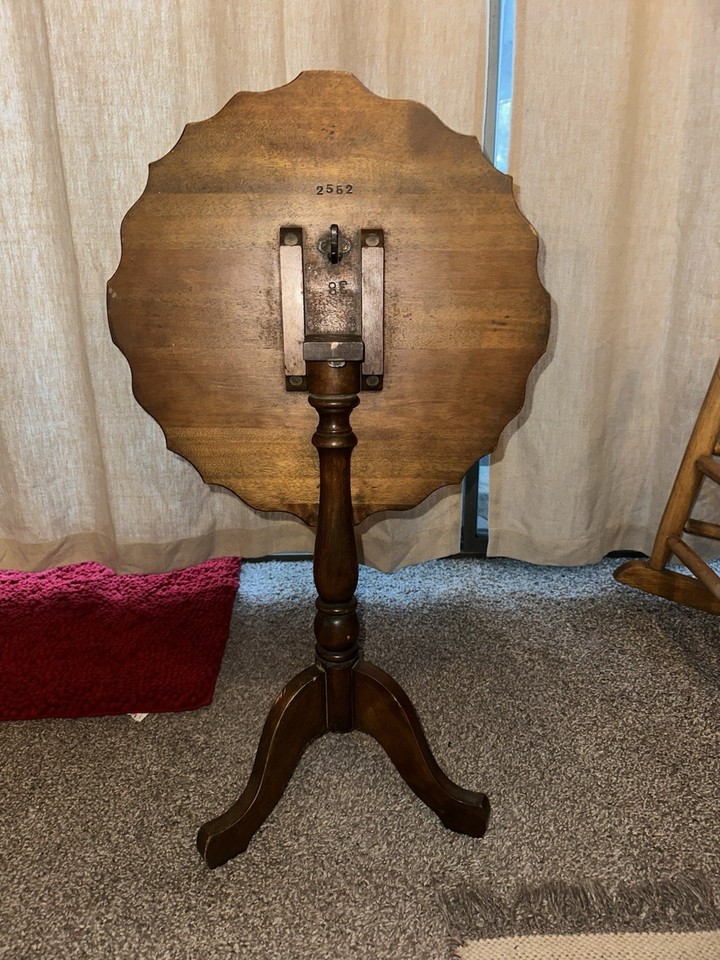 Antique Tilt Top Pie Crust Table Early American Victorian Furniture | eBay