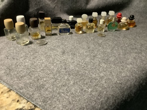 Vintage Ladies Micro Mini’s Perfume Bottles (20) Worth, Pavlova, Metal ...