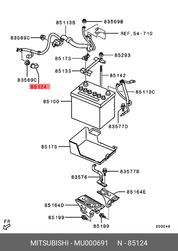 Genuine OE Cap Battery Terminal MU000691 For Mitsubishi MU00-0691 | eBay.de