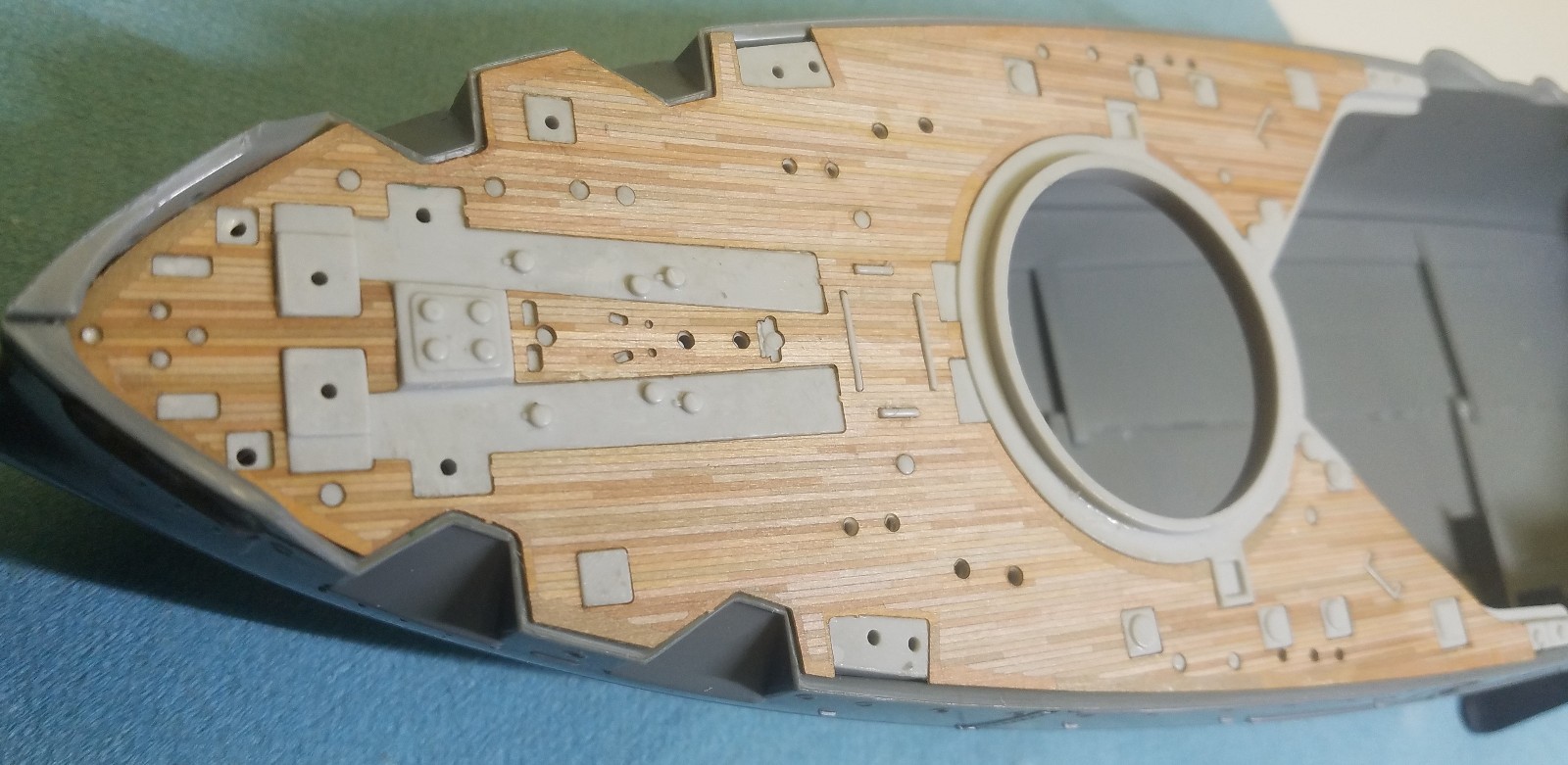 Wood Deck for 1/225 USS Oregon (fits Glencoe/ITC kits) by Scaledecks ...