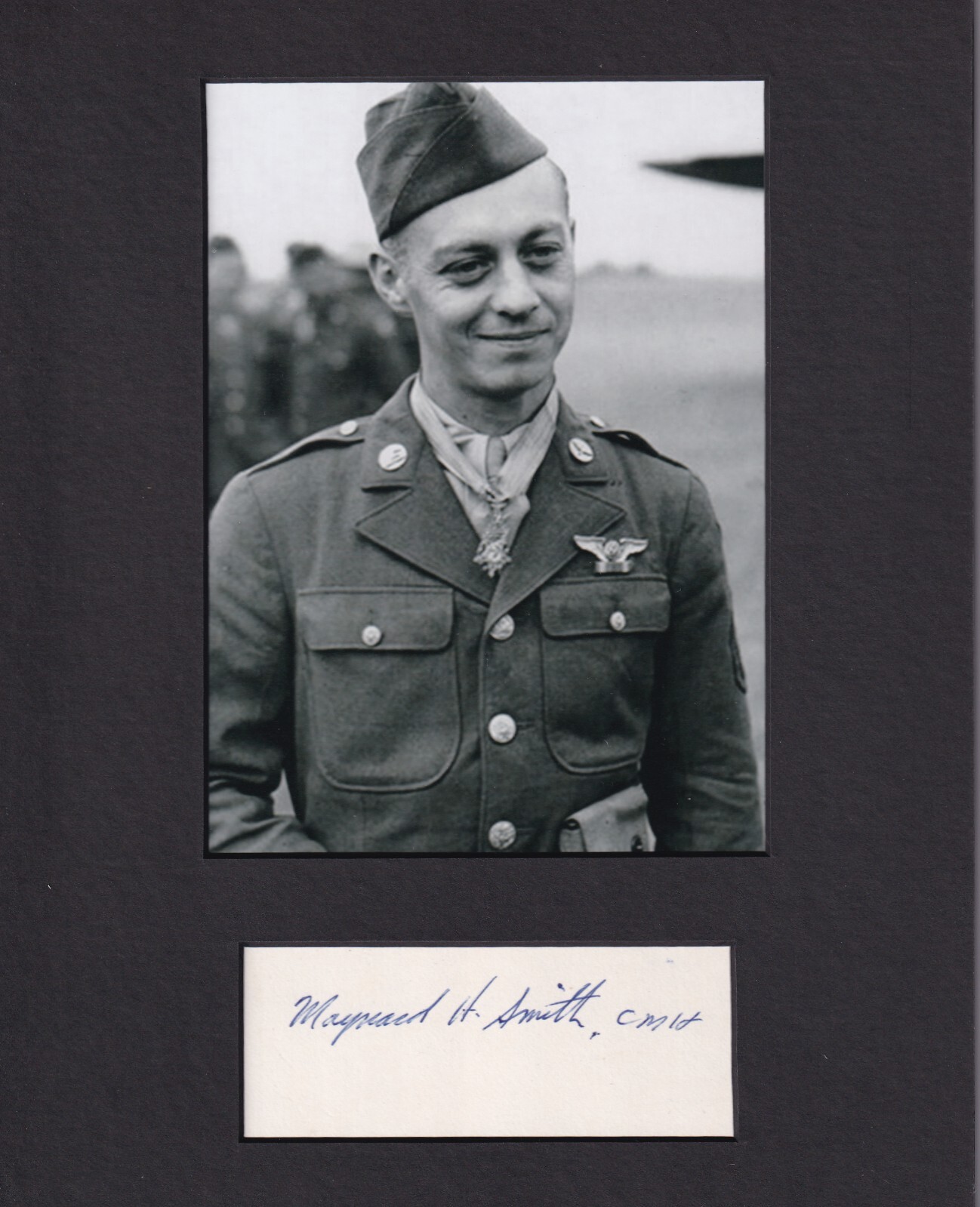Masters of The Air Medal of Honor WWII Maynard "Snuffy" Smith SIGNED ...