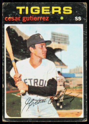 1971 Topps Base Set Cesar Gutierrez Detroit Tigers #154 | eBay